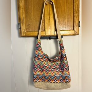 Bags | Nwot Artesanias Made In Mexico Woven Multicolored Zip Top Tote ...